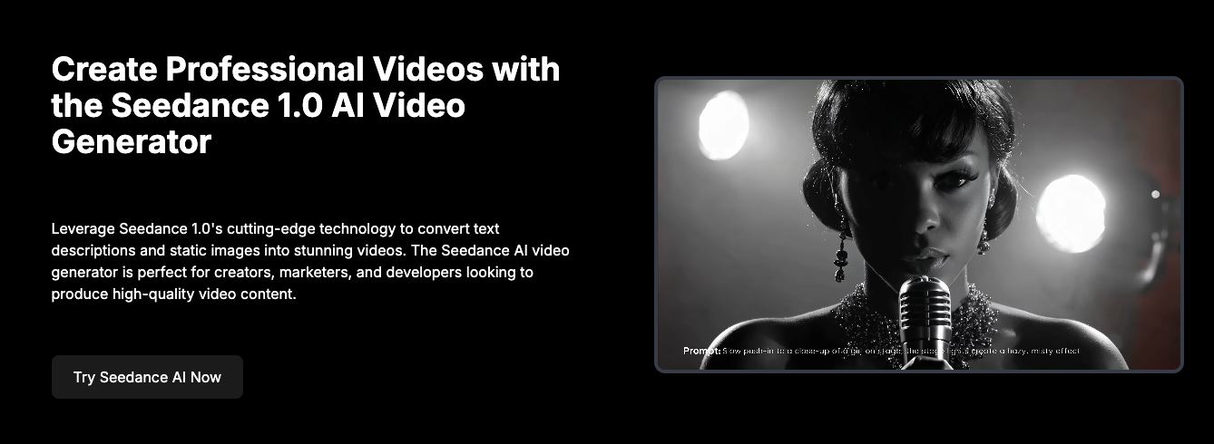 Seedance AI Video Generator - Transform Text & Images into Professional Videos using Seedance 1. ...